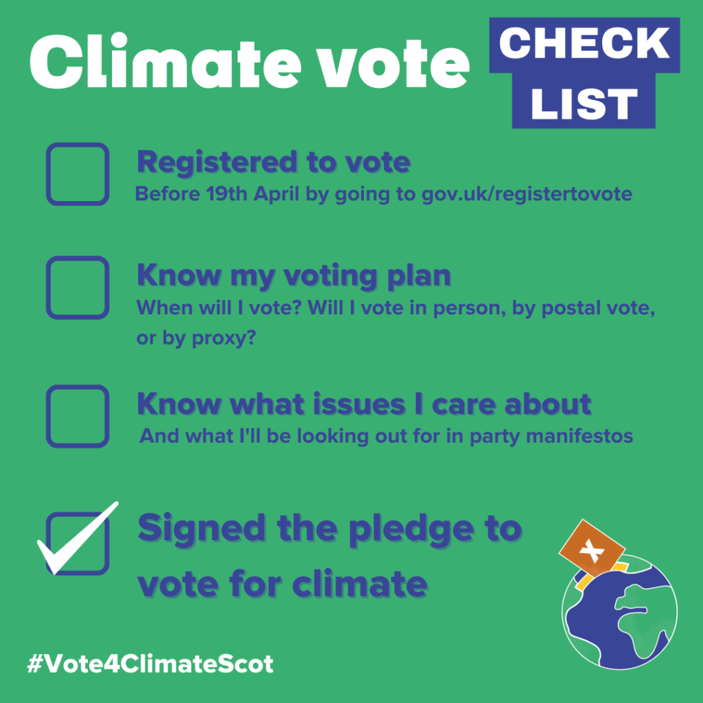 Vote for the Climate - Friends of the Earth Scotland